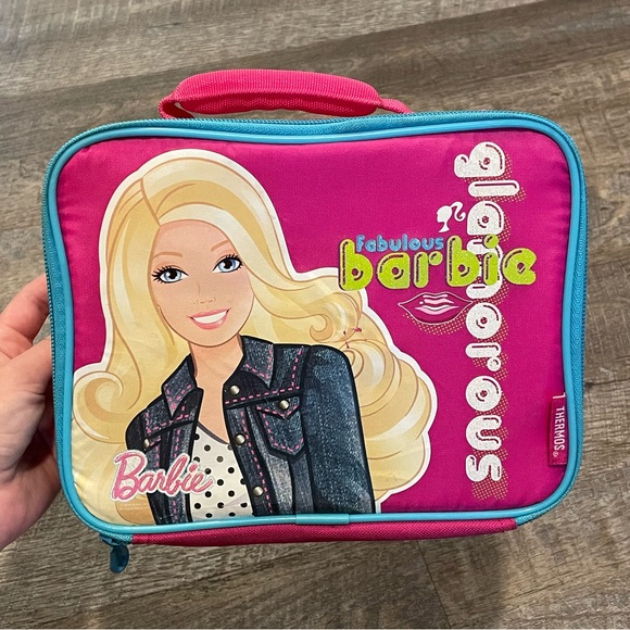 Barbie | Bags | Rare Mattel Barbie Thermos Fabulous Glamorous Soft ...